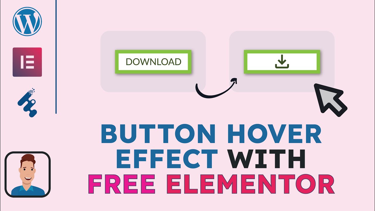 Elementor Tutorial For Button Hover Effects With Icons