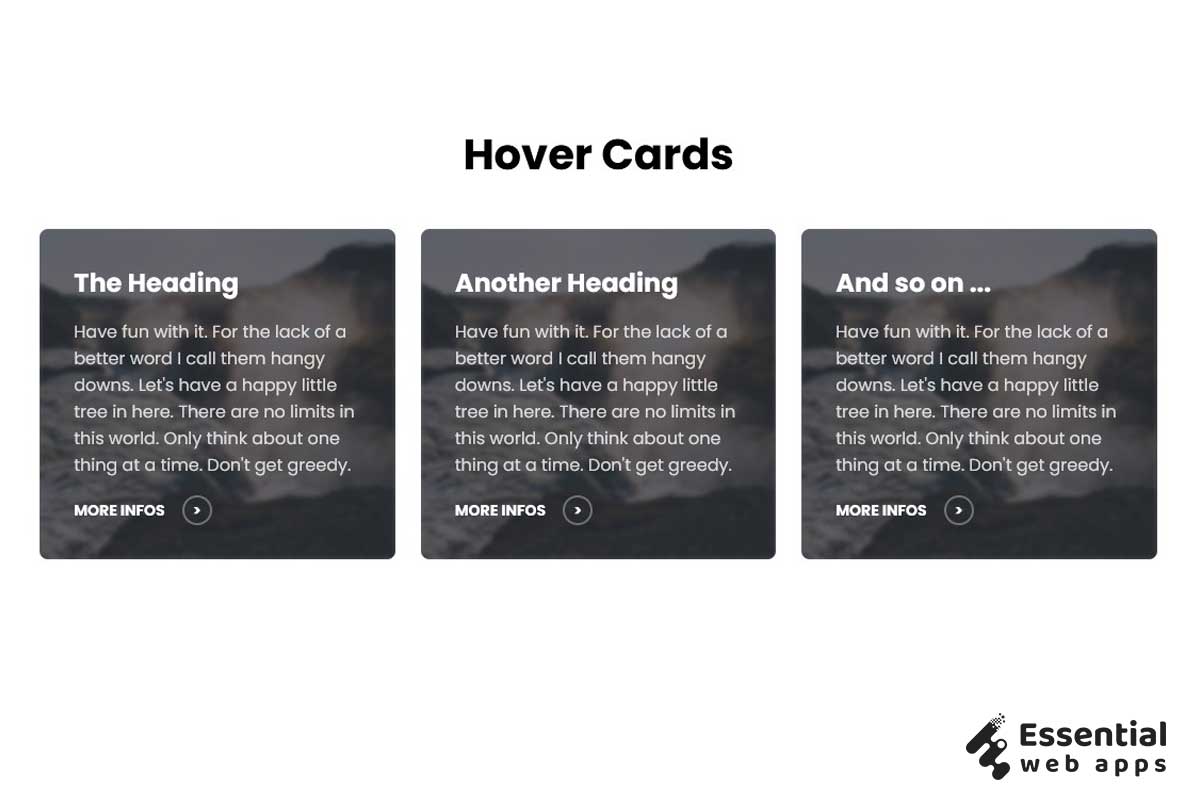 10 CSS Cards latest Collection Essential Web Apps