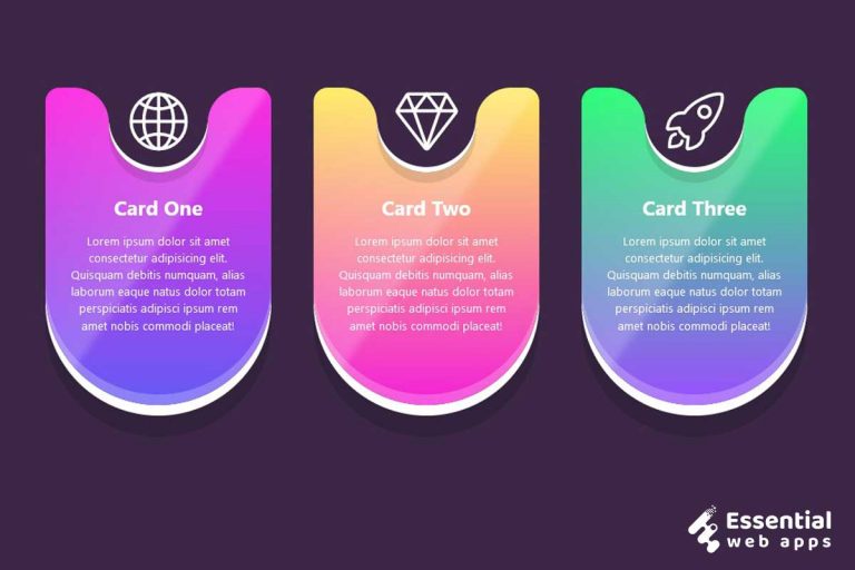 10 CSS Cards latest Collection Essential Web Apps