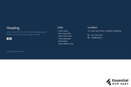 10+ Bootstrap Footers (latest collection) - Essential Web Apps